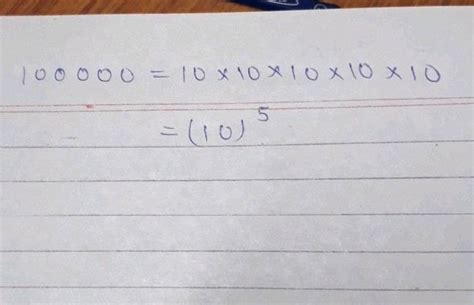 I Write Each Of The Following In Exponential Form Begin Array Ll