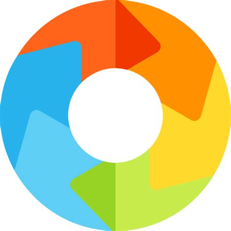 Segmented Circle Arrow Free Business Icons