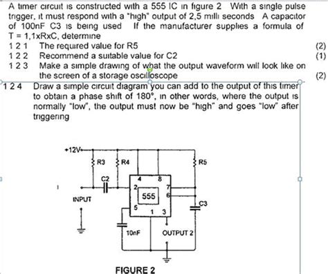Solved A Timer Circuit Is Constructed With A IC In Chegg
