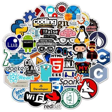 50個 インターネット Java ステッカー オタク プログラマー Php Html クラウド プログラミング オンラインストアzk