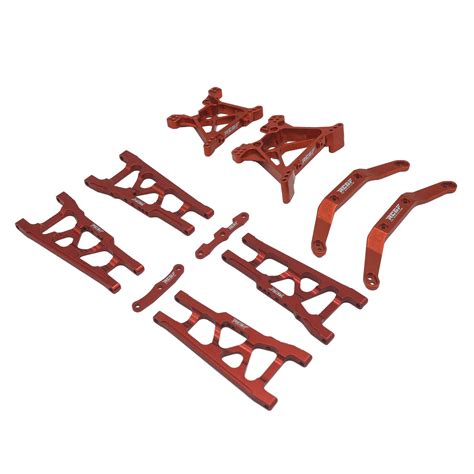 1 10 Traxxas Slash Stampede Aluminum Suspension Upgrade Parts Kit Red