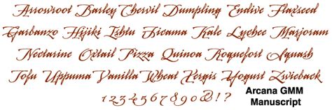 Bowfin Printworks Script Font Identification Elegant Elaborate Ornate Script Type Samples
