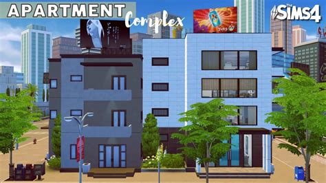 Apartment Complex Exterior 1st Floor No Cc Sims 4 Stop Motion