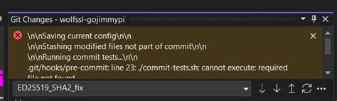 Wolfssl Githooks Spawn Git Hooks Pre Push Incompatible On Visual