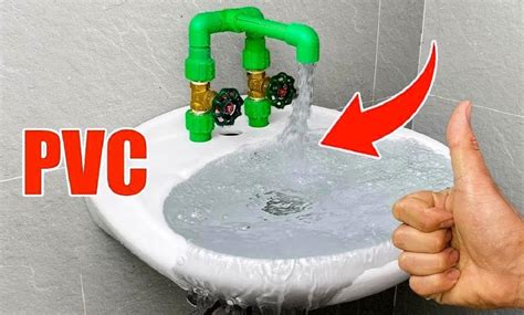 چگونه با لوله Pvc در خانه یک شیرآب کاربردی بسازیم؟ فیلم