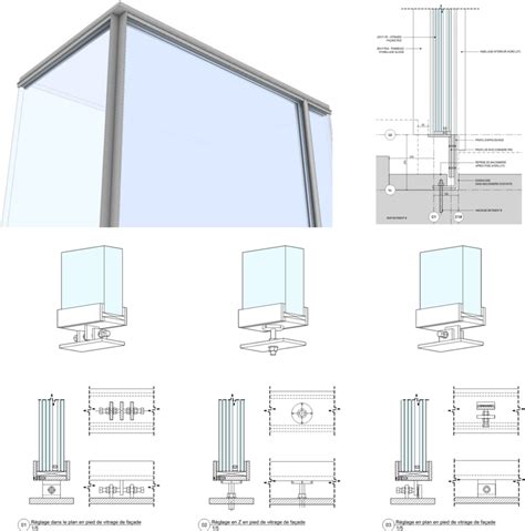 Axonometric View Of The Glass To Glass Corner Left And Interface