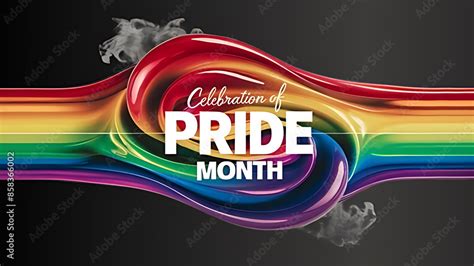 Pride Month Lgbt Gay Flag Rainbow Background Lgbtq Day Poster Month