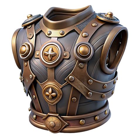 Dramatic Vintage Steampunk Chest Armor With Intricate Engravings And