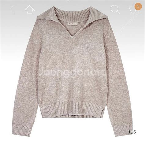 새상품ilail 일라일 소프트 이지 빅 카라 니트 여성의류 중고나라