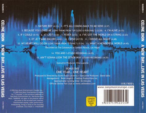 The Power Of Love Celine Dion Celine Dion A New Day Live In Las