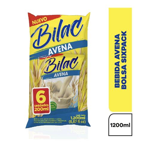 Bebida Leche Y Avena Uht Bilac 6 200ml