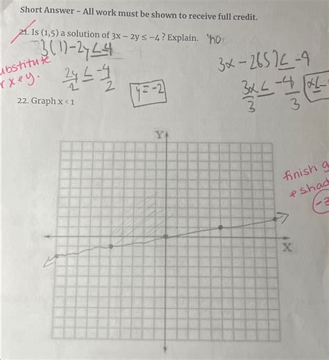 Solved Short Answer ﻿all Work Must Be Shown To Receive