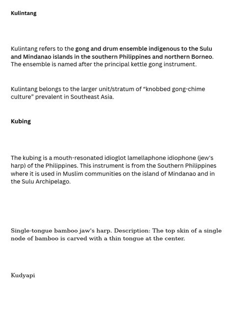 Kulintang 11 Pdf Musical Instruments Music Production