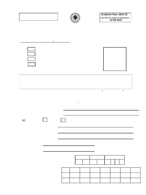 Application Form Mfa 2021 Converted Pdf University And College Admission