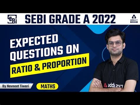 SEBI GRADE A EXPECTED QUESTIONS ON RATIO AND PROPORTION BY NAVNEET TIWARI YouTube