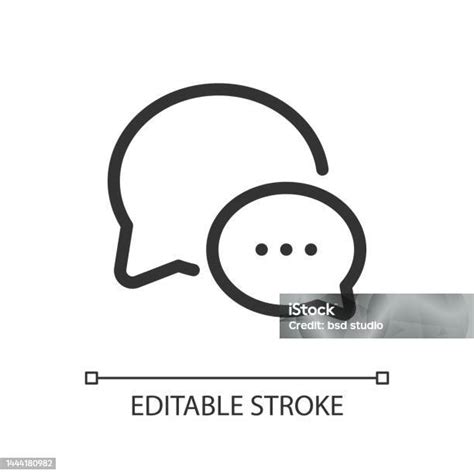 통신 픽셀 완벽한 선형 Ui 아이콘 온라인 메시지에 대한 스톡 벡터 아트 및 기타 이미지 온라인 메시지 토론 0명 Istock