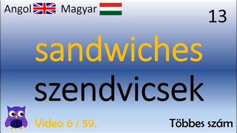 06 59 Többes szám Magyar Angol Szavak Angol nyelvtanuló videó