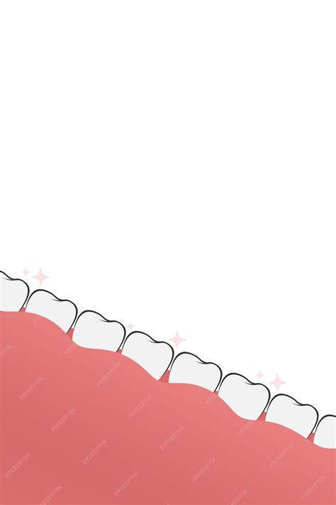 Premium Vector Frame Of Teeth Banner Tooth Border Medicine Concept