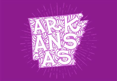 Arkansas Outline Vector At Vectorified Collection Of Arkansas