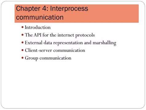 Ppt Chapter 4 Interprocess Communication Powerpoint Presentation