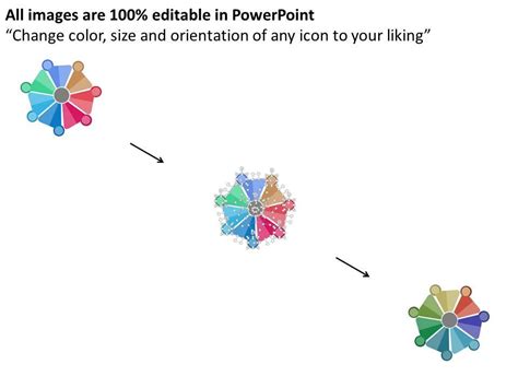 Seven Staged Circle Process Business Icons Diagram Flat Powerpoint Design PowerPoint Slide