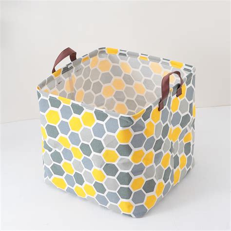 Kuber Industries Foldable Toy Storage Basket Square Model Kb029773 Handle Multi