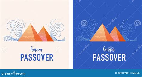 Happy Passover Invitation Cardposter Pesach Vertical Template