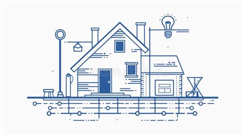 Innovative Blueprint Icon With Lightbulb For Creative Projects Stock Vector Illustration Of