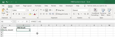 how to use the find function in excel