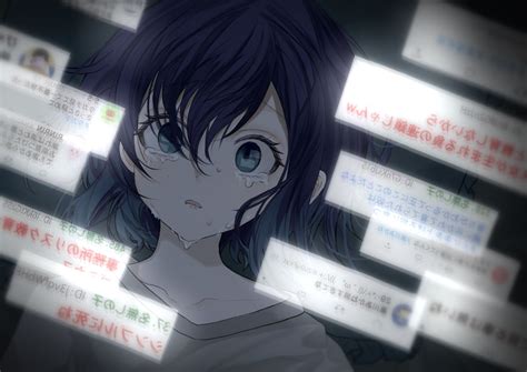 Fond d écran Anime Filles anime Oshi no Ko Kurokawa Akane Japonais larmes pleurs