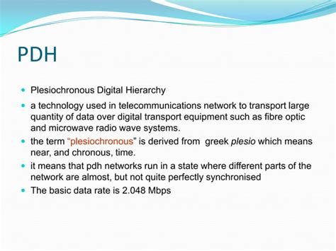 Fundamentals Of Sdh PPT Computer Networking Computing