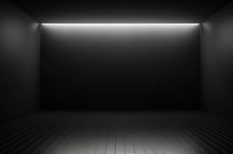 A Black Wall With A Single Thin Vertical Line Of Light Premium Ai