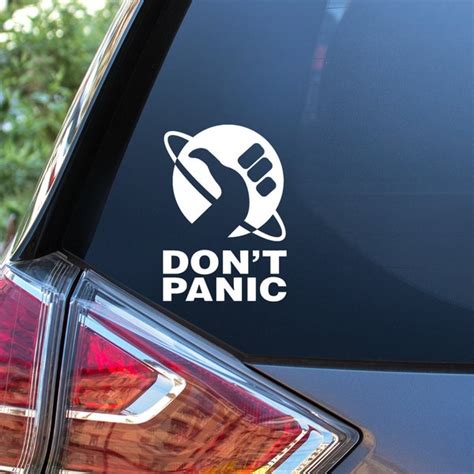 Vinyl Sticker Hitchhikers Guide Etsy