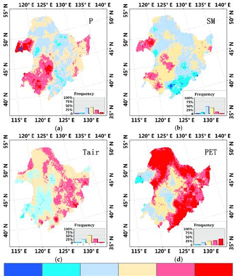 Map Of The Correlation Coefficient Between The Annual ET Trend Download Scientific Diagram