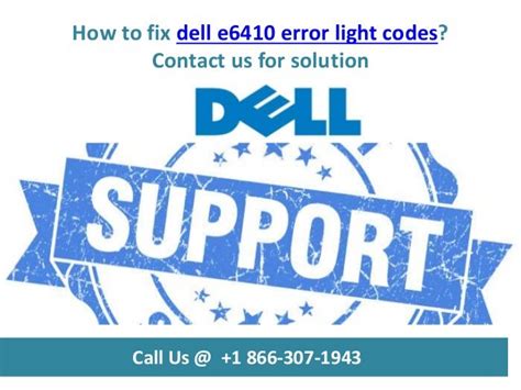 How To Fix Dell E6410 Error Light Codes Call Us 1 866 307 1943