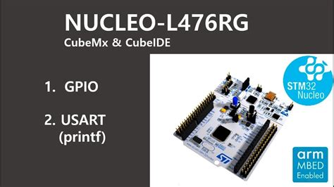Nucleo L476 Gpiousart Test Youtube