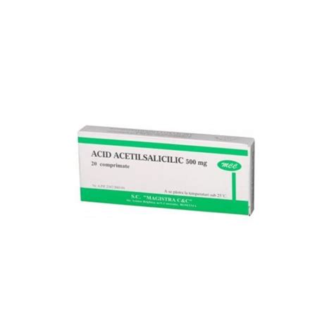 Acid Acetilsalicilic Mg Comprimate Magistra FarmaciaBajan Ro
