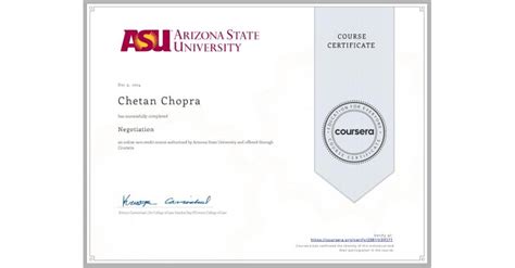 Chetan Chopra On Linkedin Completion Certificate For Negotiation