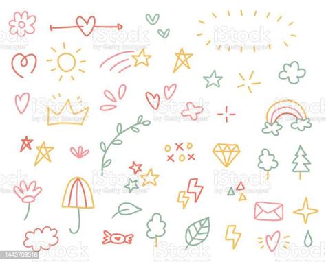 手描きの落書きの形のセットかわいい落書きベクターイラスト いたずら書きのベクターアート素材や画像を多数ご用意 いたずら書き