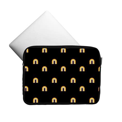 Capa Case Pasta Notebook Ate 173 Polegadas Arco íris Preto