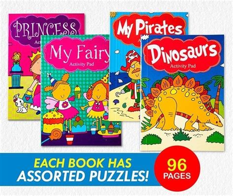 Activity Pad A6 96 Page 4 Assorted Ancol