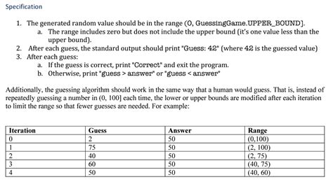 Solved Using Part 1 Template Make The Program Guess A