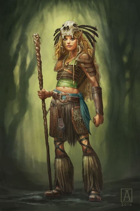 Kaaovale Wild Elven Druid By Smolin On Deviantart Fantasy Character