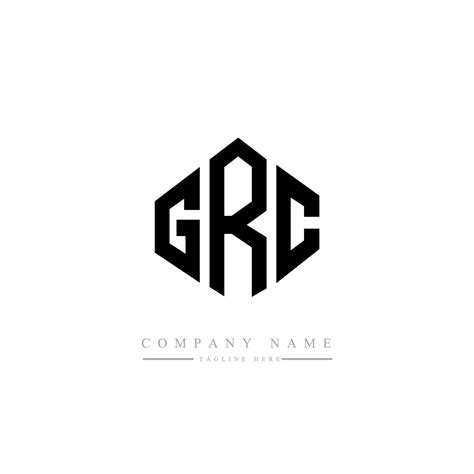 Grc Letter Logo Design With Polygon Shape Grc Polygon And Cube Shape Logo Design Grc Hexagon