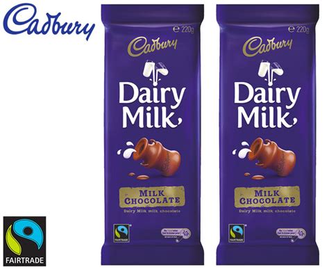 2 X Cadbury Dairy Milk Block 220g Au