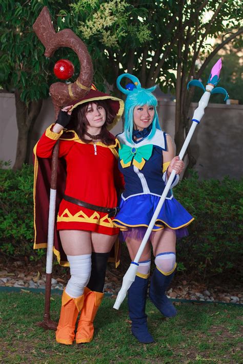 Aqua And Megumin Konosuba Cosplay Cosplay Amino