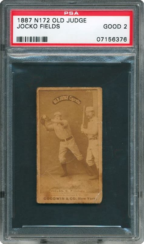 1887 Old Judge N172 Jocko Fields Psa Cardfacts®
