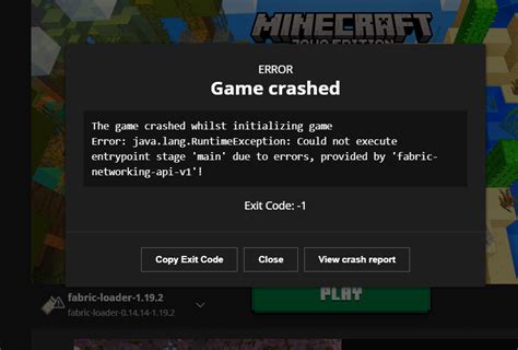fabric error a mod crashed on startup r fabricmc