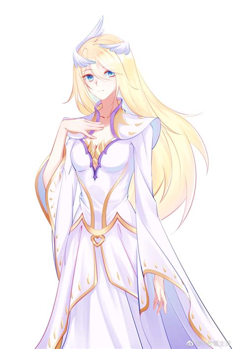 Safebooru 1girl Absurdres Blonde Hair Blue Eyes Douluo Dalu Dress