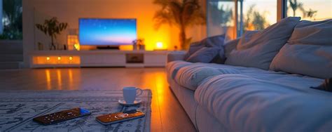 Premium Photo Automated Blinds And Curtains Controlled Background